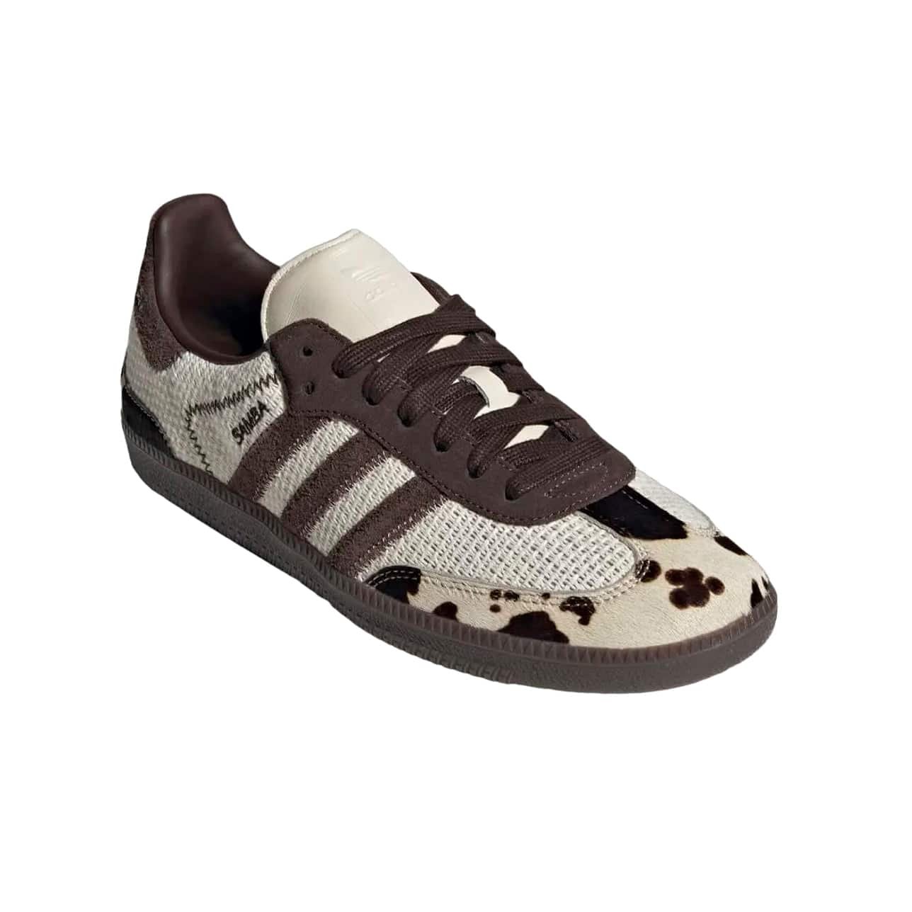Adidas Samba OG Stampa Mucca Marrone e Bianca Unisex – LUGOLOOPS